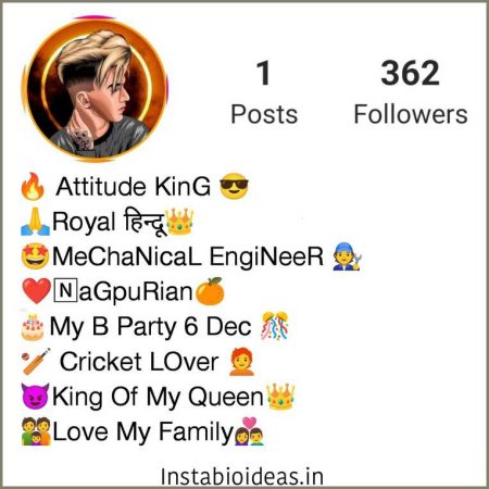 Best 180+ Instagram Bio In Hindi | Attitude & Unique (2024) - InstaBioIdeas