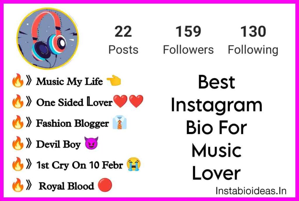 150+ Best Instagram Bio For Music Lover & Musicians (2024) - InstaBioIdeas