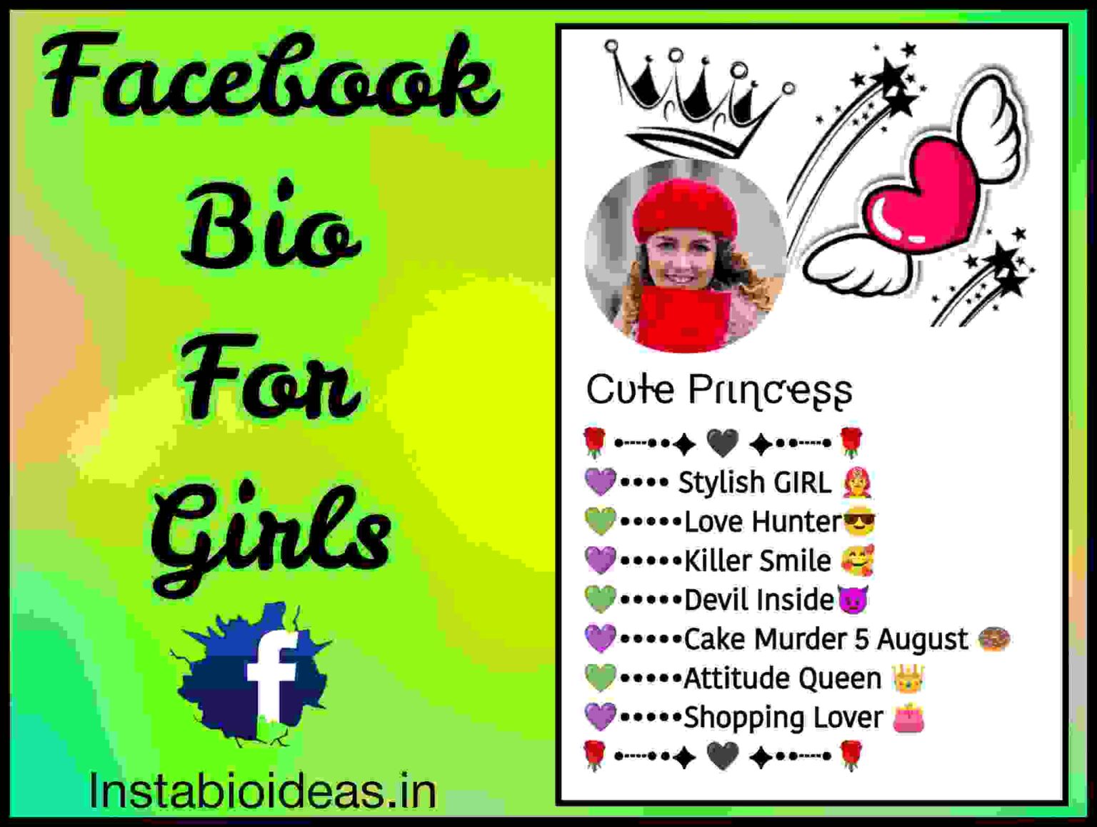 130+ Facebook Bio For Girls (Copy & Paste) 2024 - InstaBioIdeas
