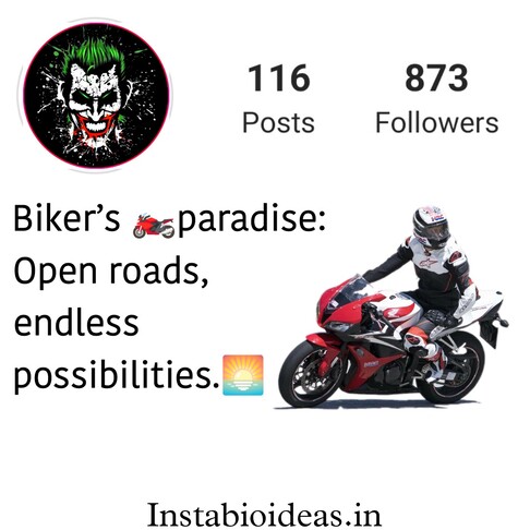 Best Bike Lover Bio For Instagram - InstaBioIdeas