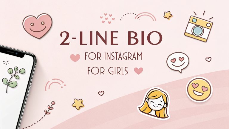 2 Line Bio for Instagram for Girls to Slay Every Vibe - InstaBioIdeas