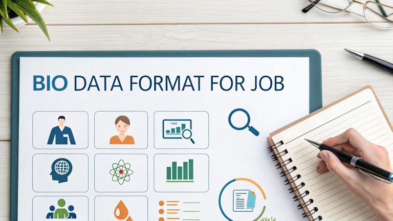 Bio Data Format for Job: The Ultimate Guide - InstaBioIdeas