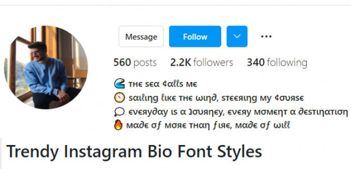 Instagram Bio for Boys Stylish Font That Elevates Your Profile ...