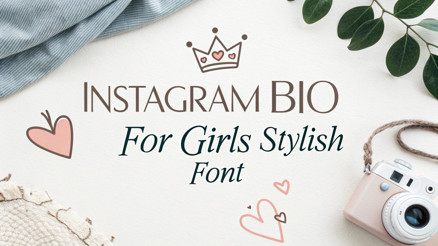 Instagram Bio for Girls Stylish Font: Best Bio Lines - InstaBioIdeas